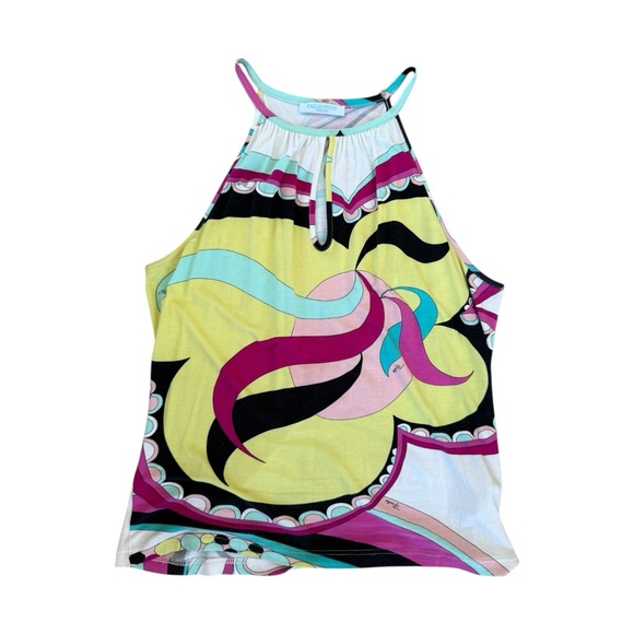 Emilio Pucci | Tops | Emilio Pucci Printed Halter Top | Poshmark